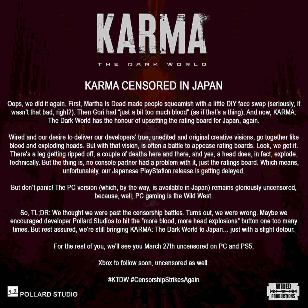 Karma the Dark World: Controversy Explained - Gamer Social Club
