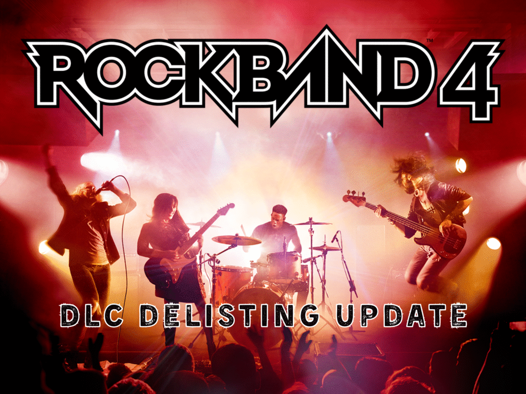 Rock Band 4 DLC Delisting: 31 March - 6 April 2026 - Gamer Social Club