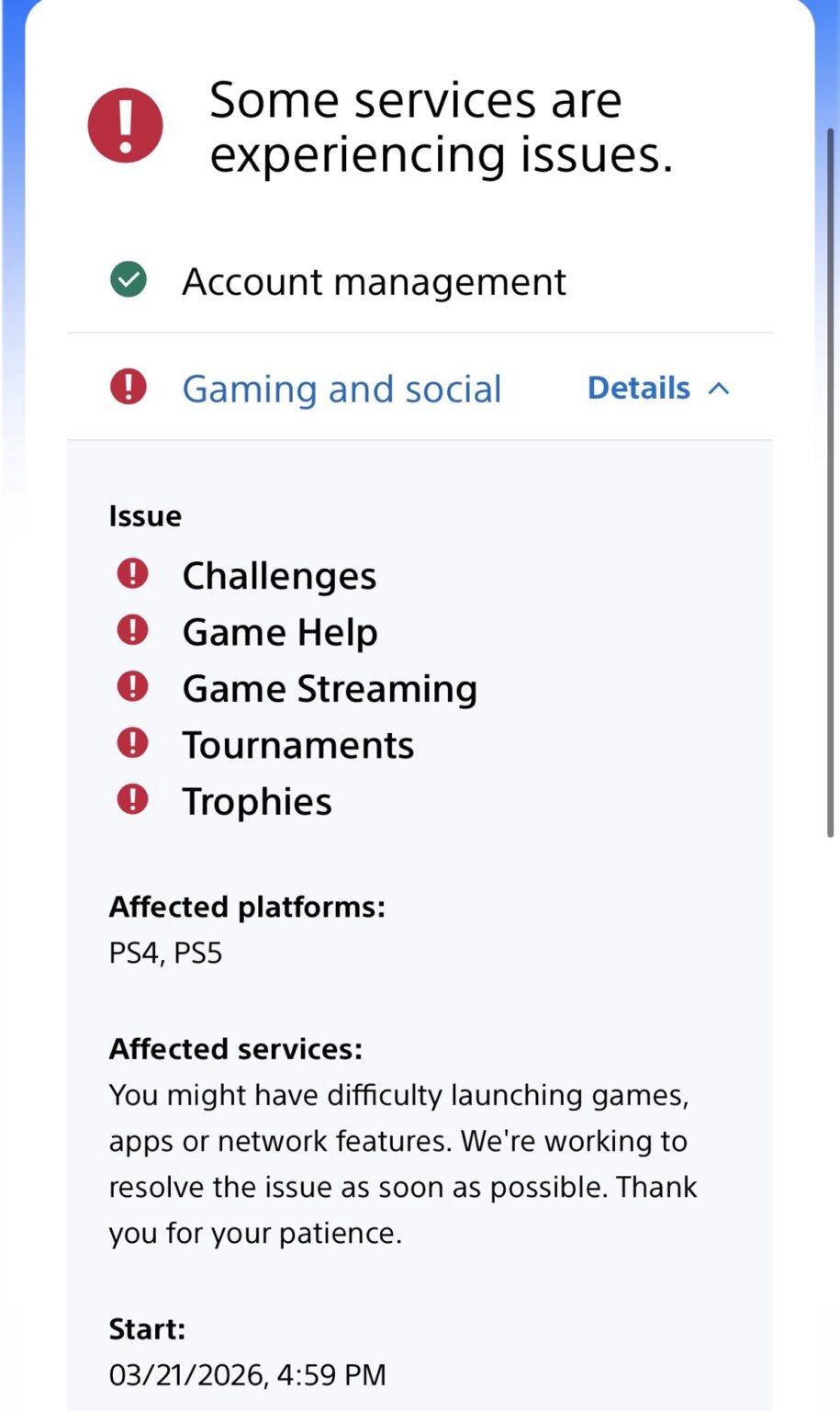 PlayStation Network Down For Many - Gamer Social Club