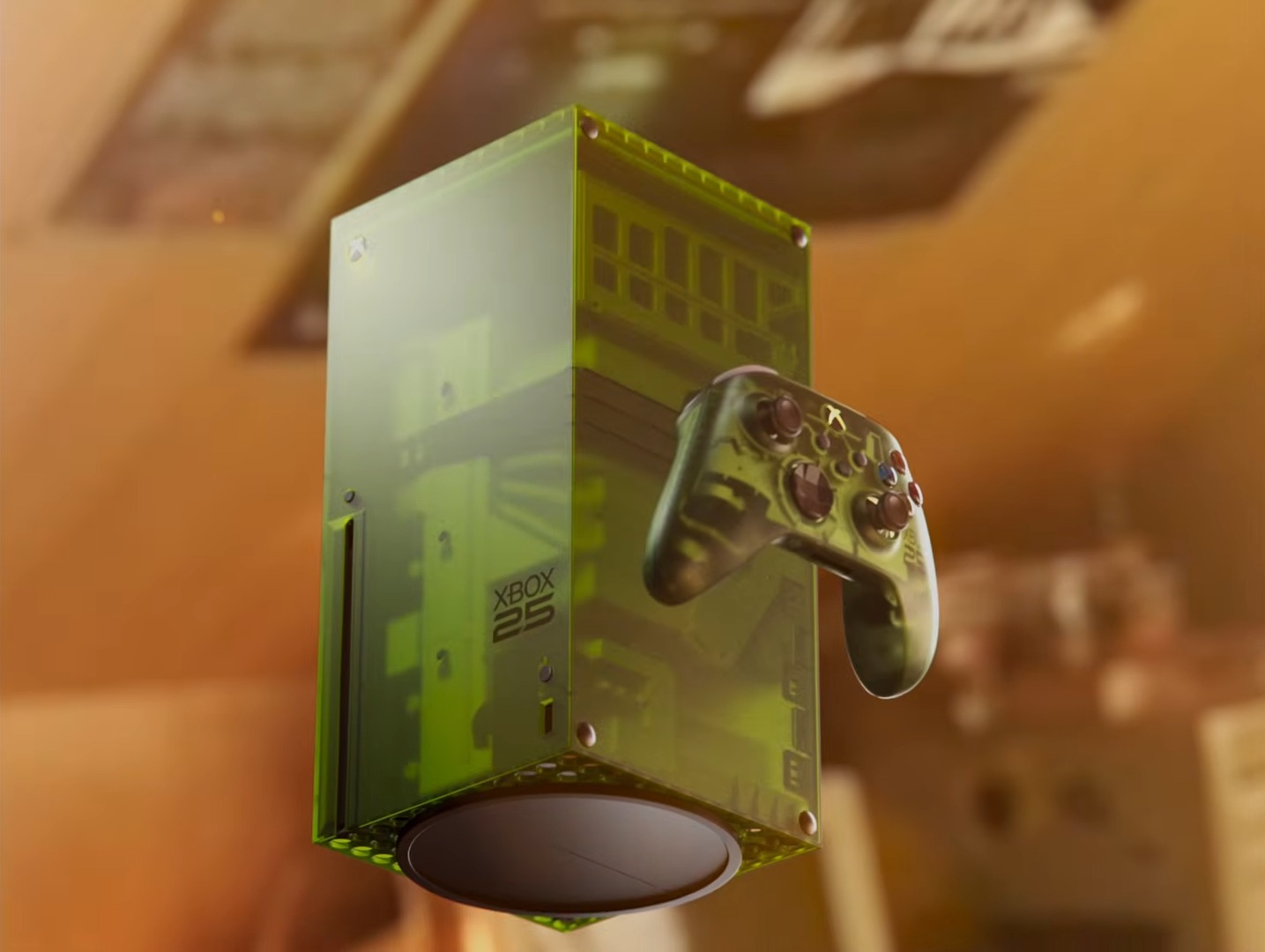 New Translucent Green XBOX 25th Anniversary Console and Controller ...